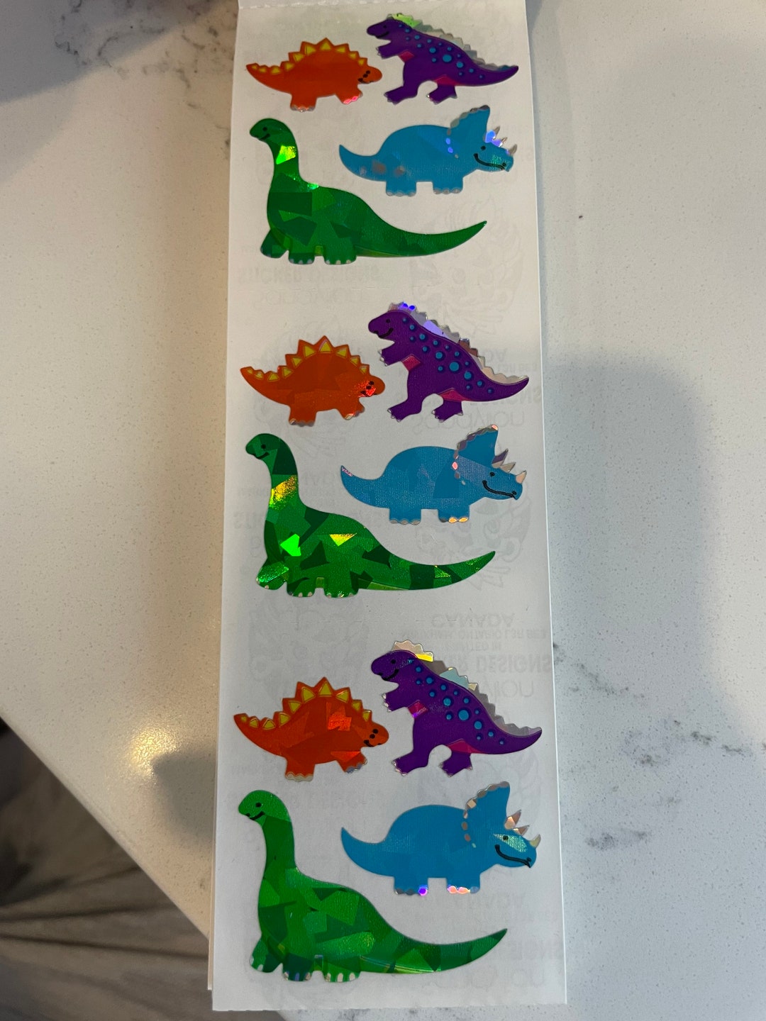 Vintage Sandylion Stickers - Prism Dinosaurs - Etsy