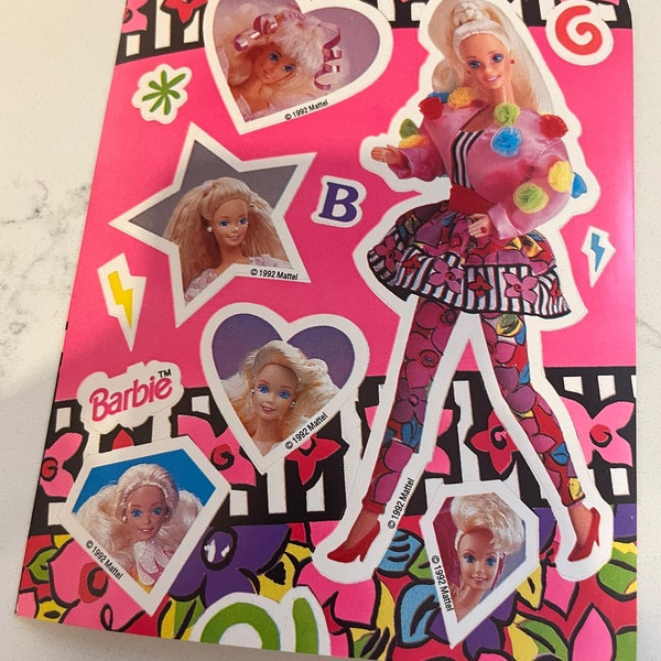 Mattel Barbie Stickers - Etsy