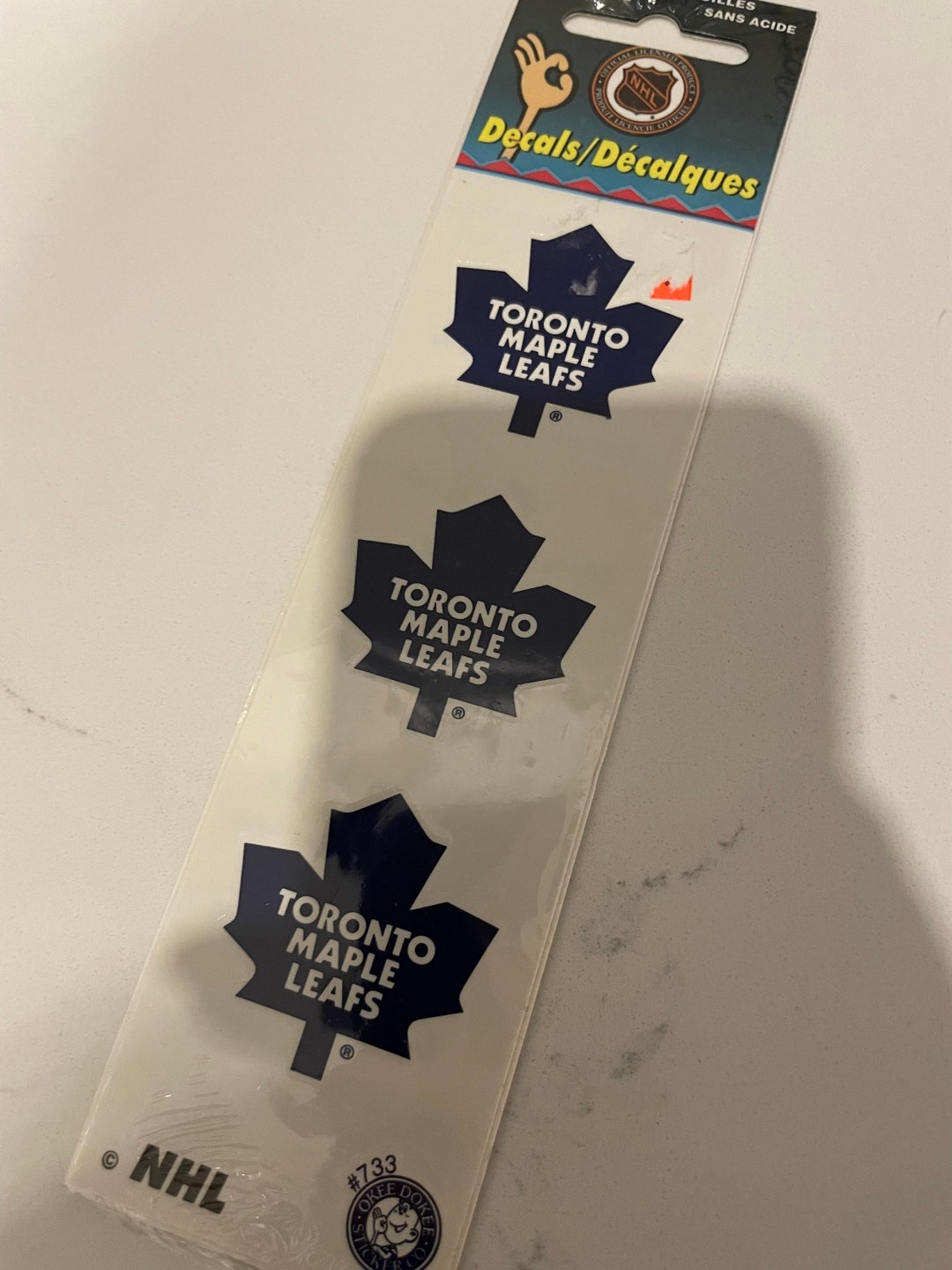 Vintage Nhl Toronto Maple Leaf Stickers Okee Dokee Brand - Etsy