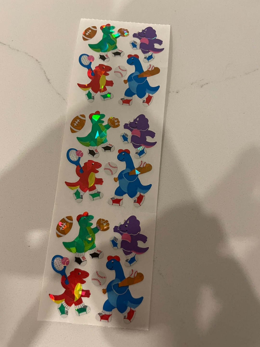 Vintage Sandylion Stickers - Prism Dinosaurs Plying Sports - Etsy