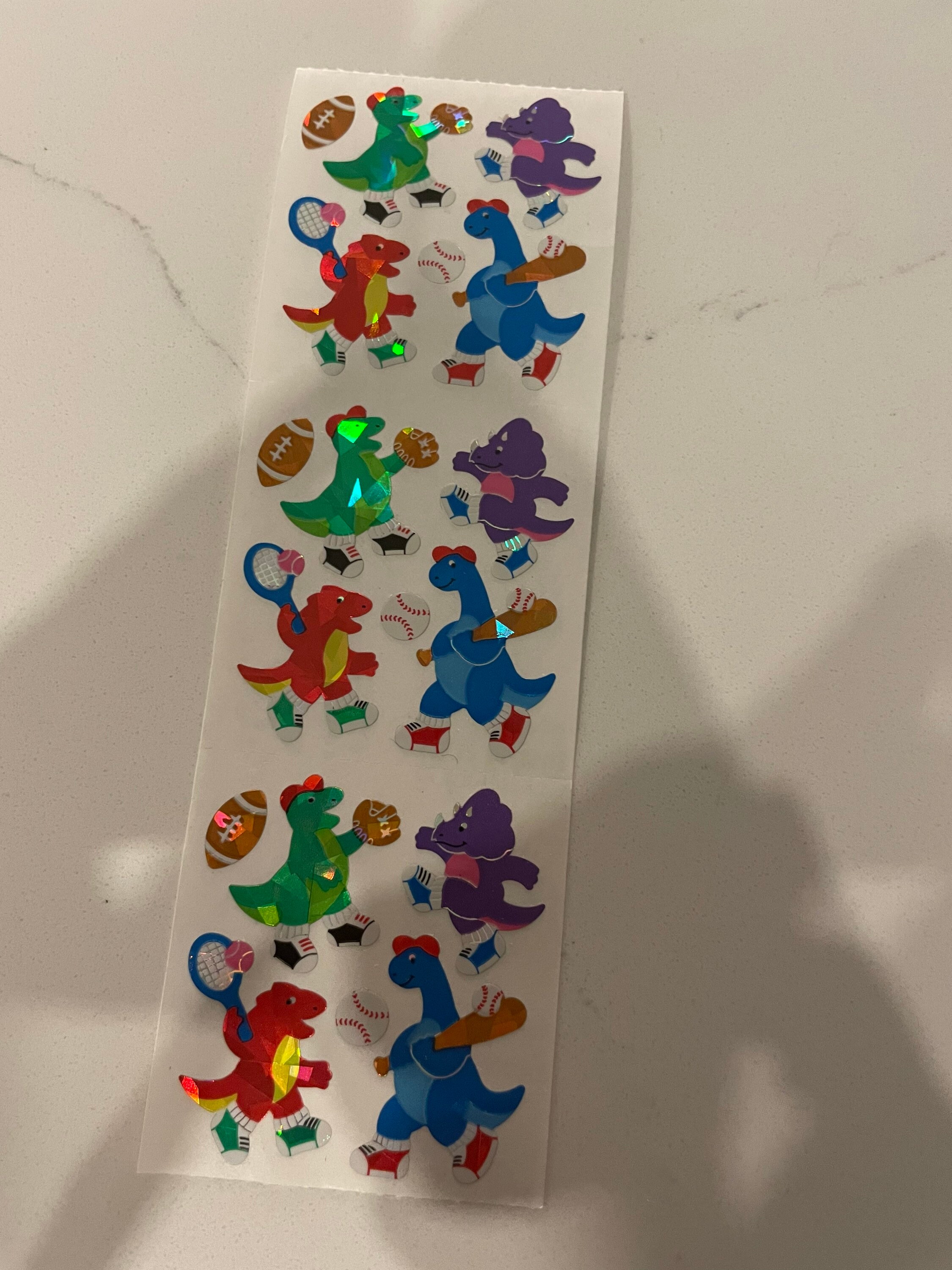 Vintage Sandylion Stickers Prism Dinosaurs Plying Sports - Etsy