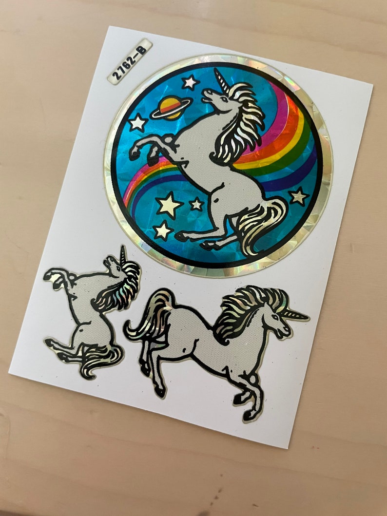 Vintage Vending Machine Stickers Prism Rainbow Unicorn - Etsy