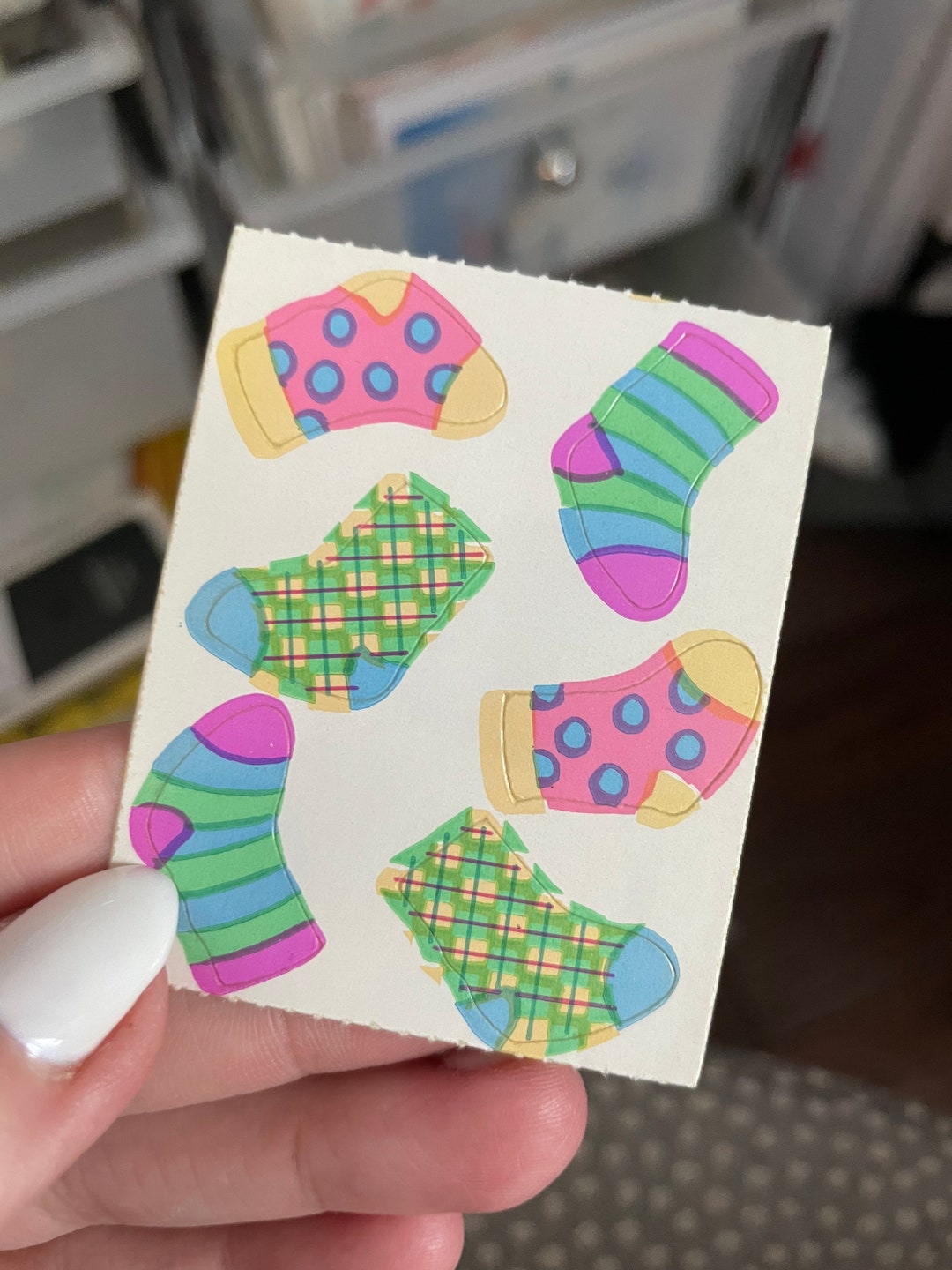 Rare Vintage Sandylion Sticker Mod - 1980s Socks Stickers - Etsy