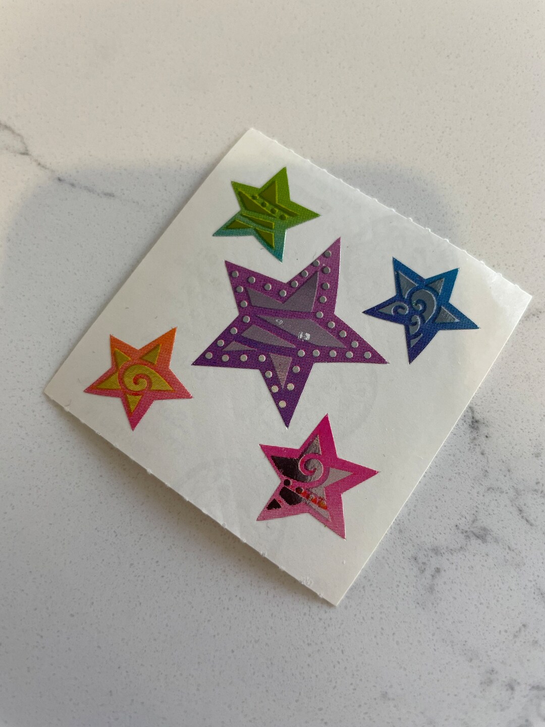 Vintage Sandylion Sticker Mod - Stars - Etsy