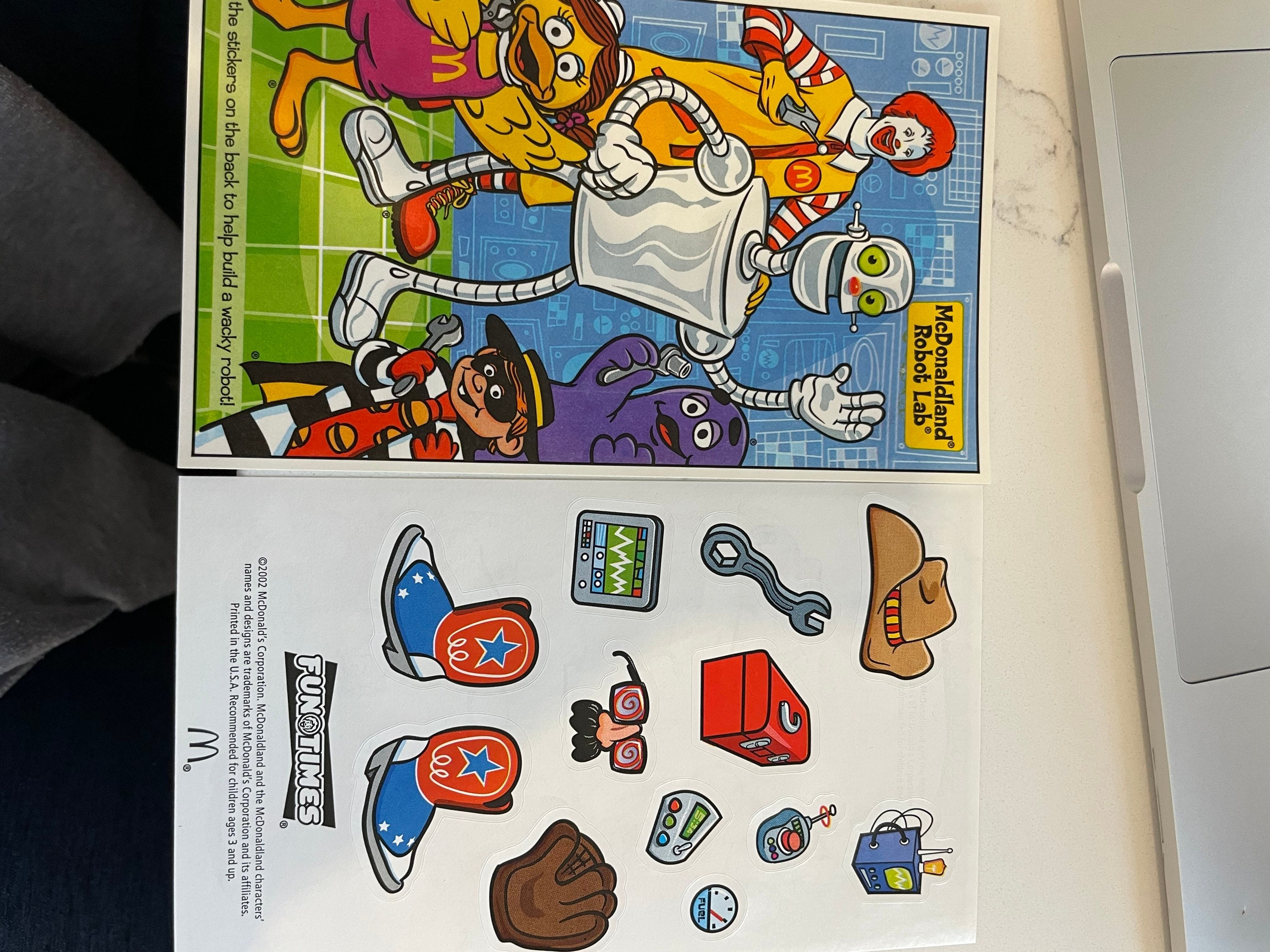 Vintage Mcdonalds Sticker Sheet - Etsy