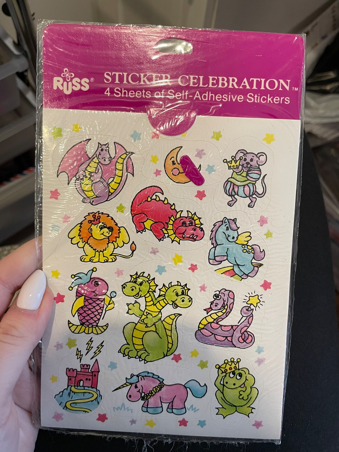 Vintage Russ Stickers - Dragons - Rare - Etsy