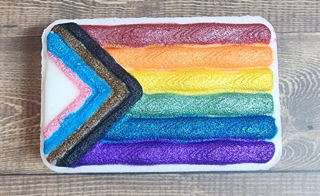 Pride Flag,pride Flag Bath Bomb, Pride Bath Bomb, Rainbow Bath Bomb ...