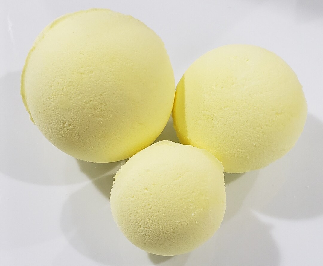 Lemon Vanilla Essential Oil Bath Bomb,lemon,bath Bomb,vanilla - Etsy