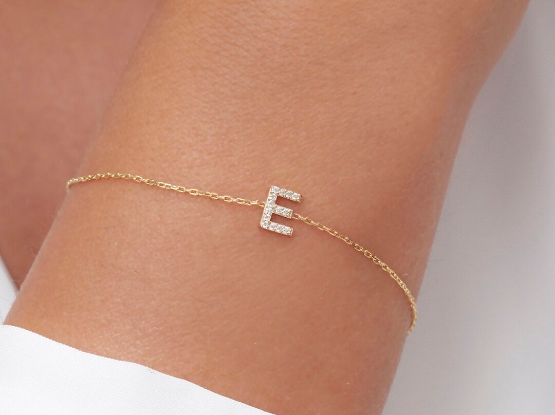 Letter Bracelet, Couples Bracelet, Letter Initial Bracelet, Gift for ...