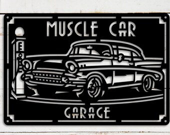 Muscle car signs | Etsy