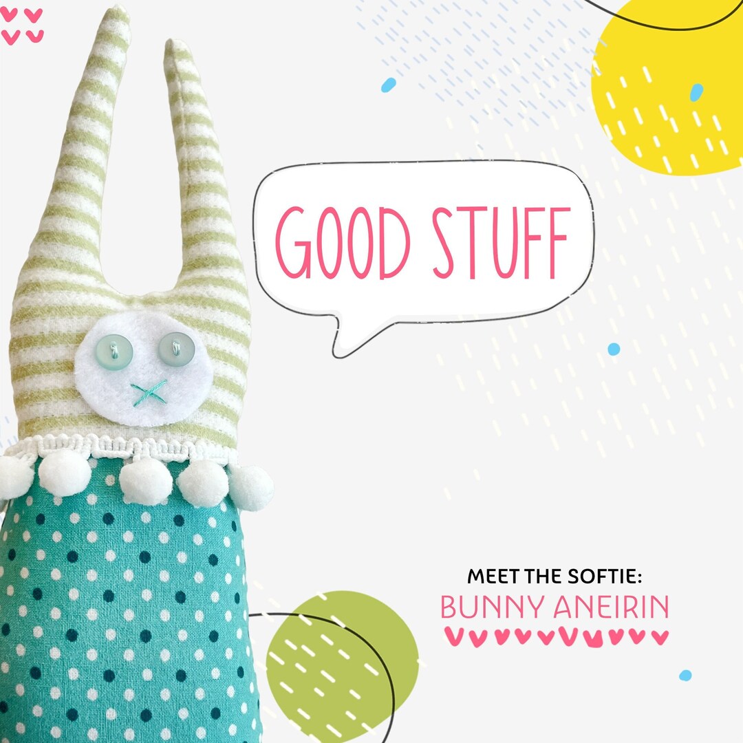 Cute Bunny Softie Stuffed Animal, Easter Bunny Doll, Easter Basket Gift, Adorable Handmade ...