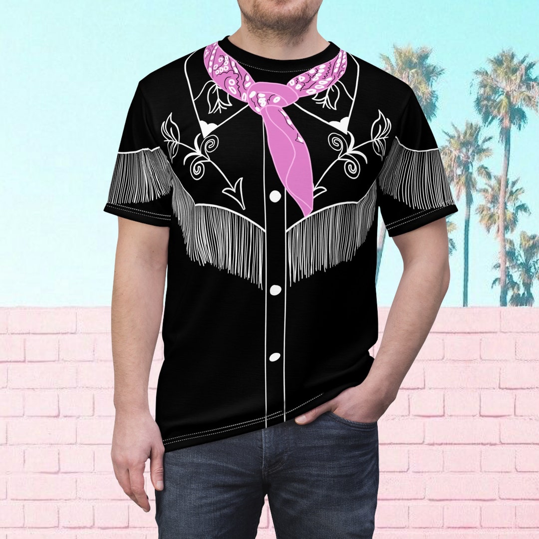 Western Cowboy Ken Cosplay Cowgirl Easy Costume T-shirt Funny Halloween ...