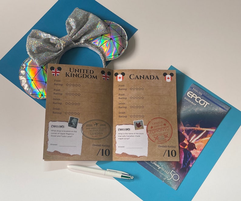 Epcot Eat and Drink Around the World A5 Passport Perfect Gift - Etsy