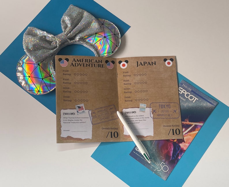 Epcot Eat and Drink Around the World A5 Passport Perfect Gift - Etsy