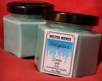 Tsukishima, Sea Salt Lime and Agave Scented, Anime Candle - Etsy