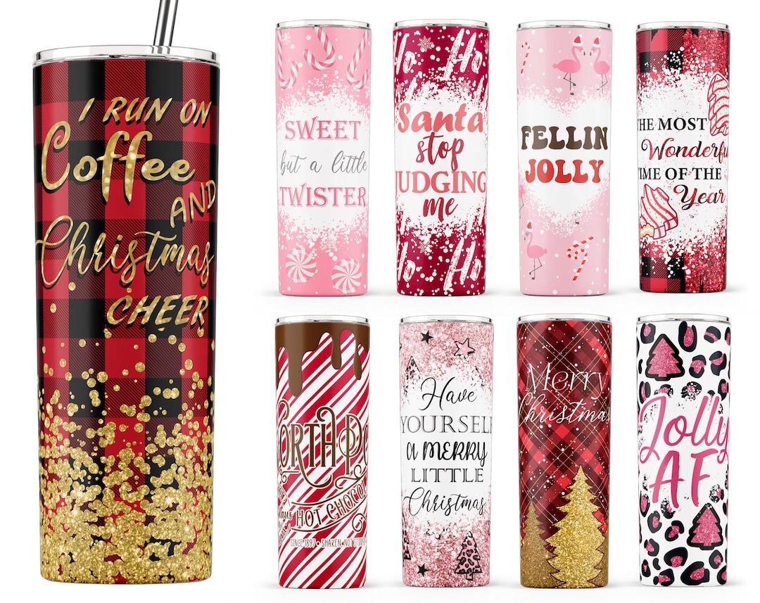 Christmas Tumbler Wrap, Christmas Tumbler Png, Tumbler Sublimation ...