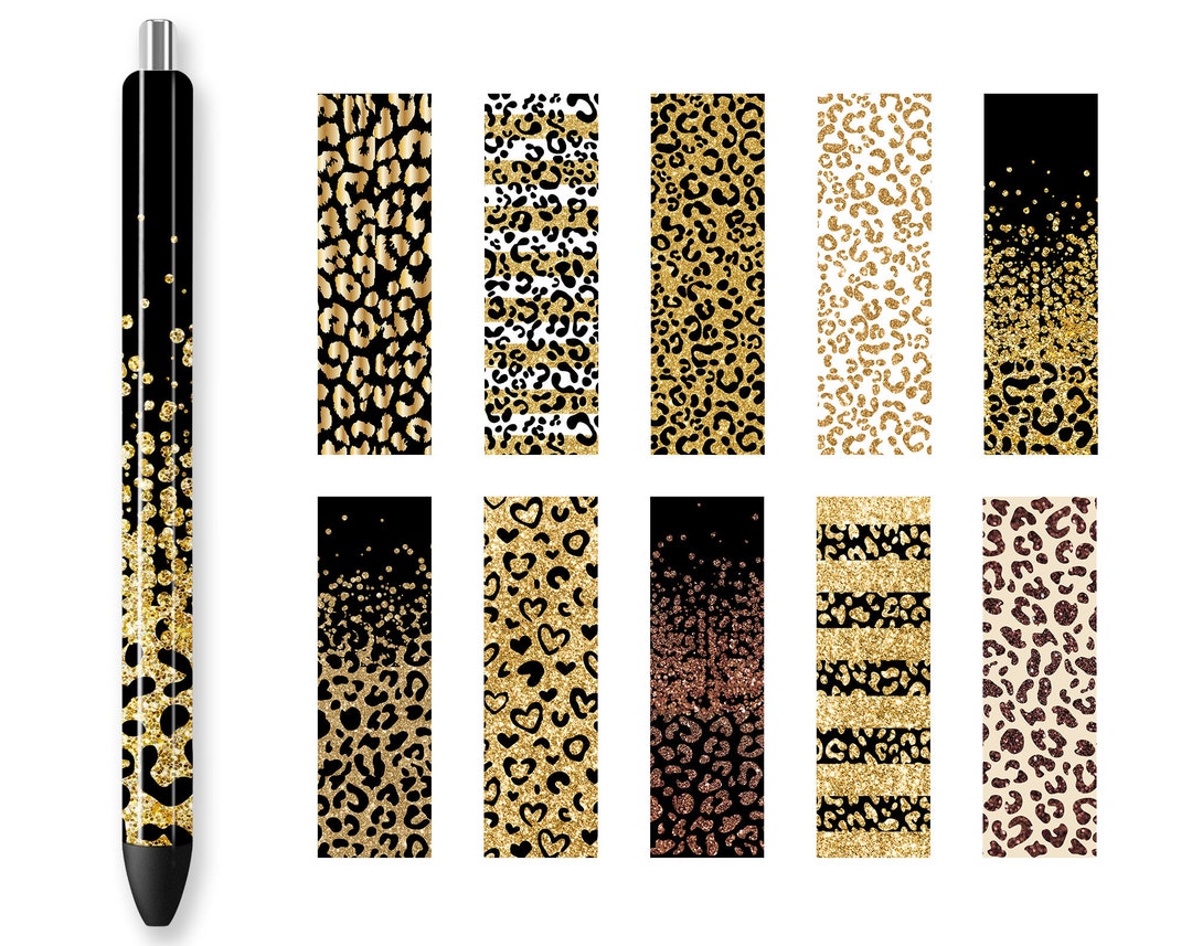 Cheetah Pen Wraps, Leopard Pen Wraps, Pen Wrap Png, Pen Wrap Waterslide ...