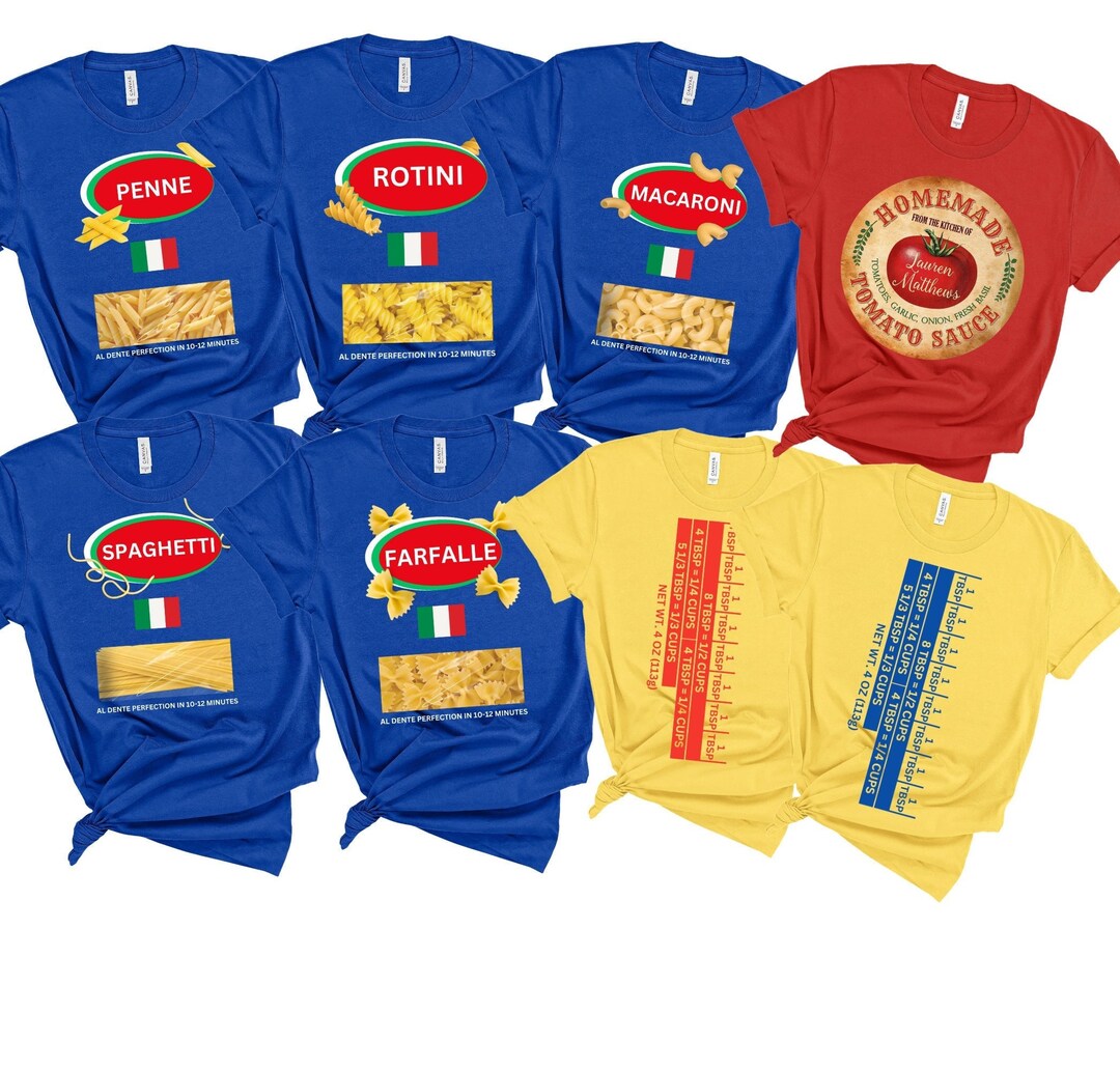 Group Pasta Halloween Shirts, Halloween Matching Shirts, Office Team ...
