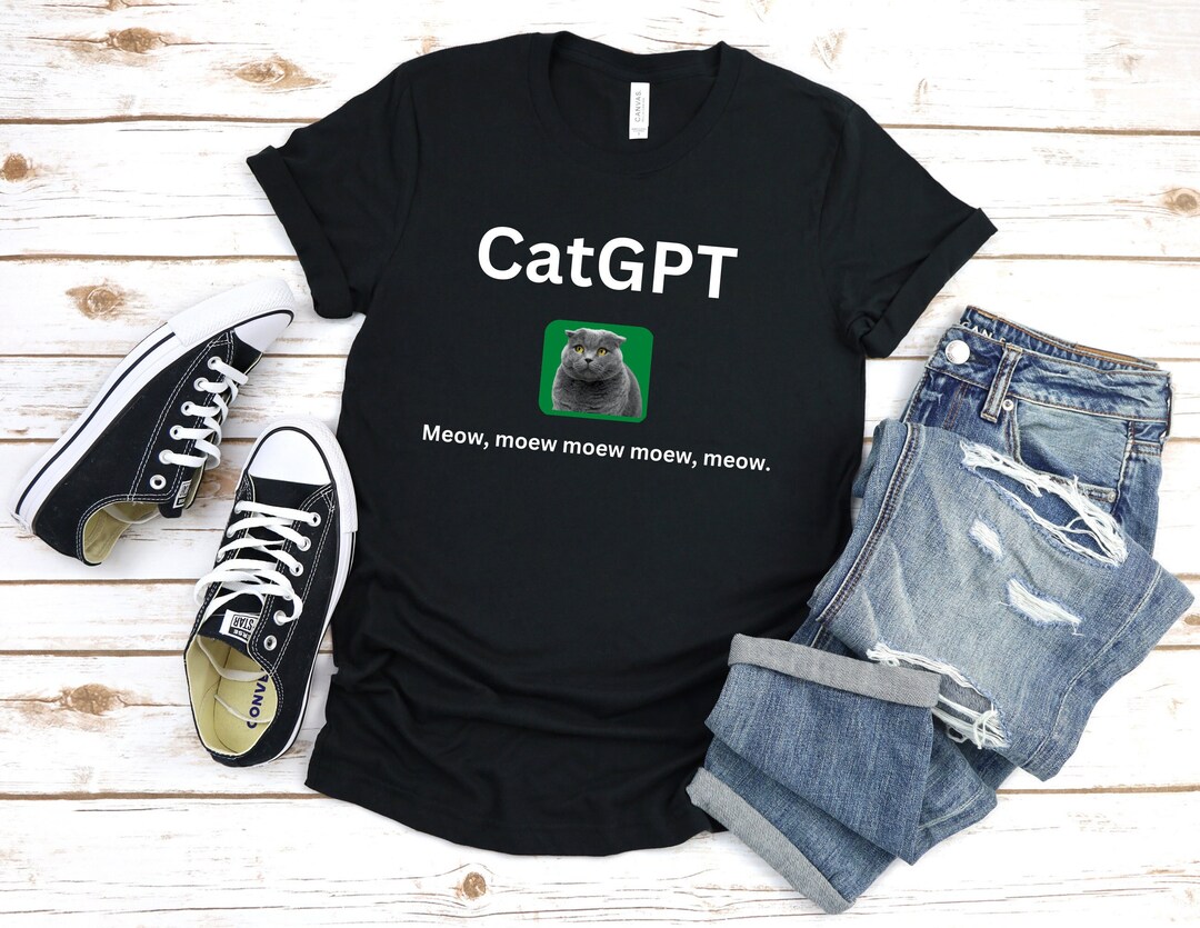 Funny Chatgpt Shirt, Funny Cat Shirt, Catgpt, Gift for Programmer ...