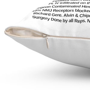 Blame Anesthesia Pillow 14 X 14, Anesthetist Gift, Anesthetist ...