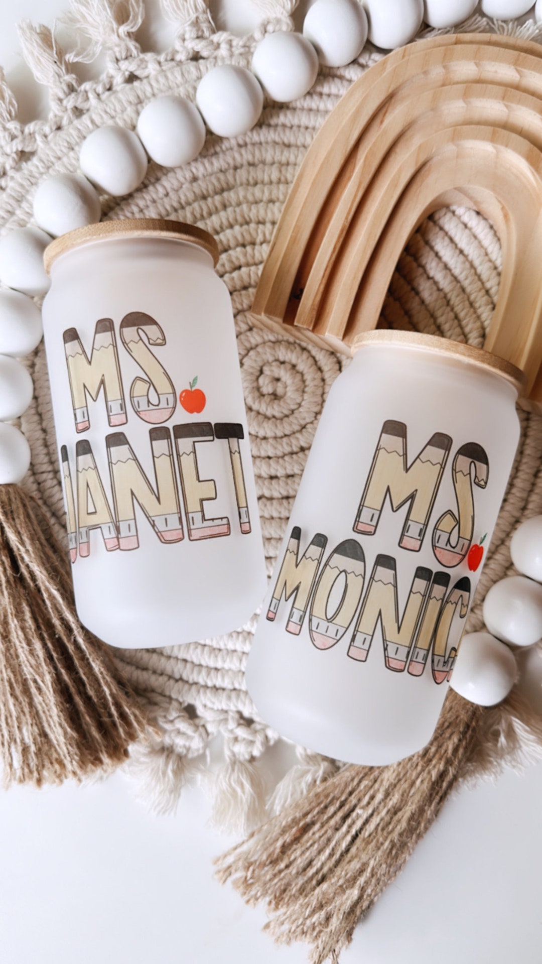 Teacher Libby Cup Teacher Gift Teacher Pencil Fontteacher Tumbler - Etsy