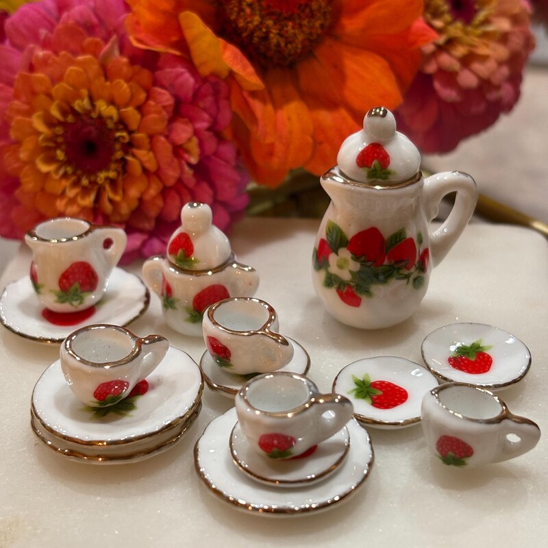 Miniature Tea Set - Etsy