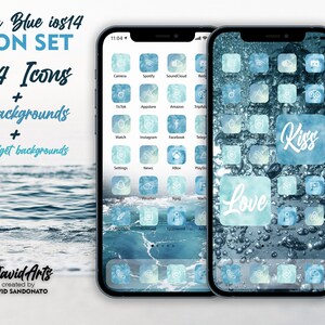 Ocean DARK Blue Ios14 Icon Set 544 Icons - 4 Different Styles for ...