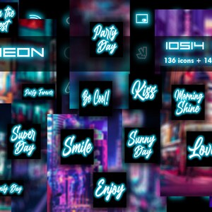 Neon RED Ios14 Icon Set 136 Icons and Backgrounds iPhone - Etsy