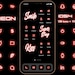 Neon RED Ios14 Icon Set 136 Icons and Backgrounds iPhone - Etsy