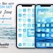 Ocean Blue Ios14 Icon Set 544 Icons - 4 Different Styles for iPhone ...