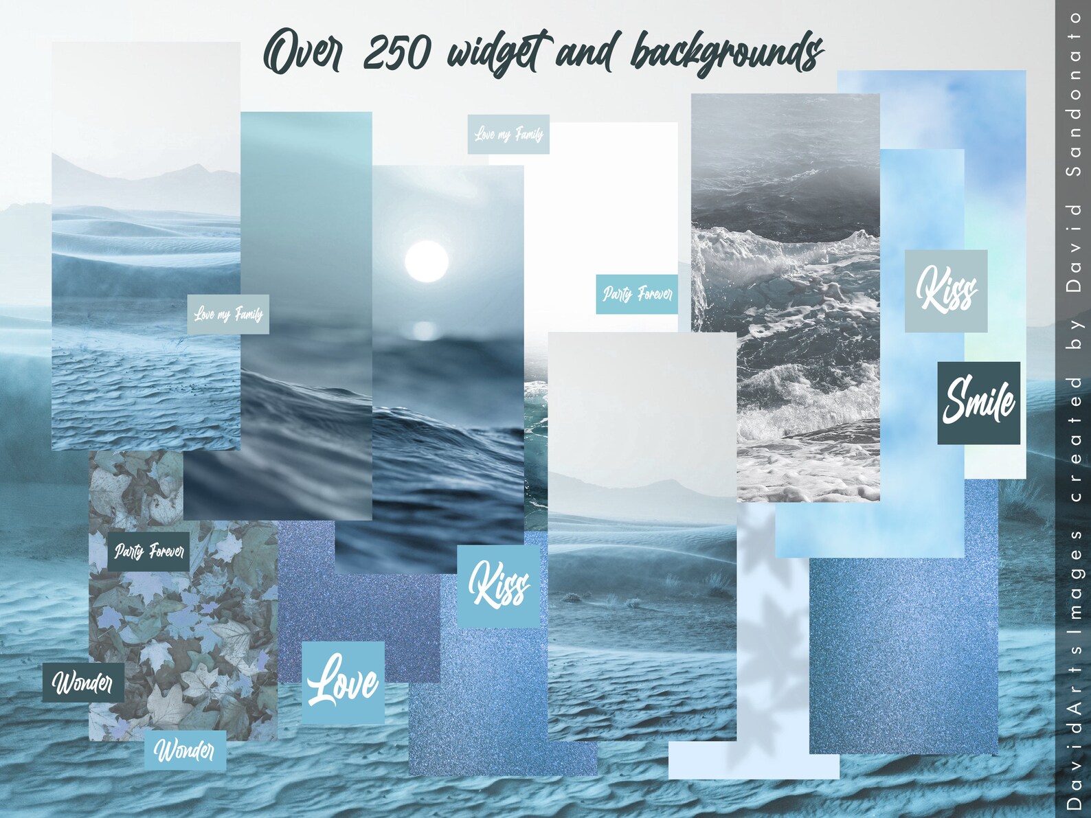 1360 Amazing BLUE Icon Set Aesthetic Palette Ios14 Light - Etsy