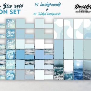 Ocean DARK Blue Ios14 Icon Set 544 Icons - 4 Different Styles for ...