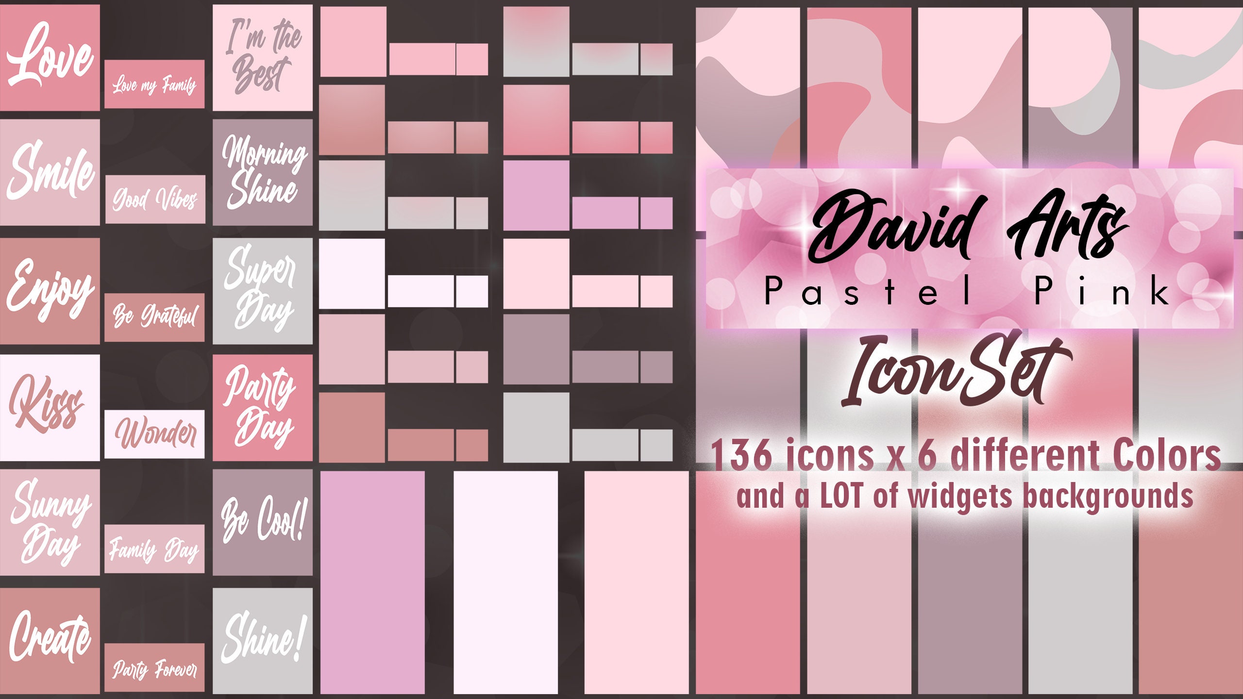 Pastel Pink Ios14 Icon Set 816 Icons 6 Styles Magenta - Etsy Ireland