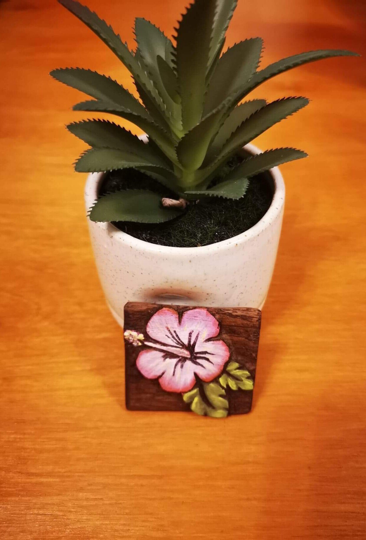 Tropical Flower Magnet (hand Carved) - Etsy