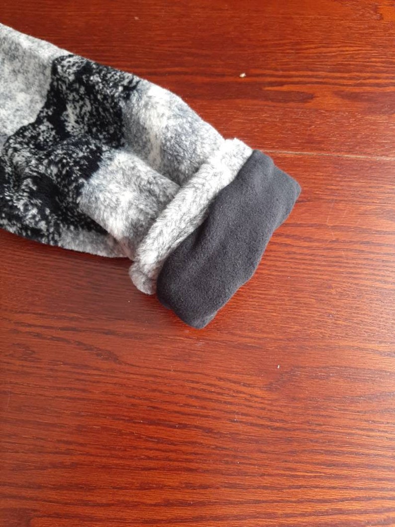 Wolf Print Fleece Jacket, Wolf Nature Animal Pattern Coat - Etsy