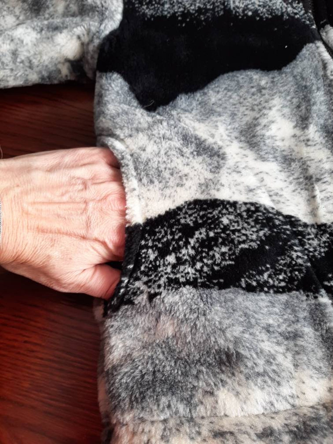 Wolf Print Fleece Jacket, Wolf Nature Animal Pattern Coat - Etsy