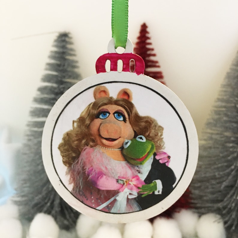 The Muppets Piggy & Kermit Christmas Ornament | Etsy