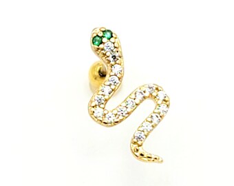 Snake Cartilage Piercing - Etsy