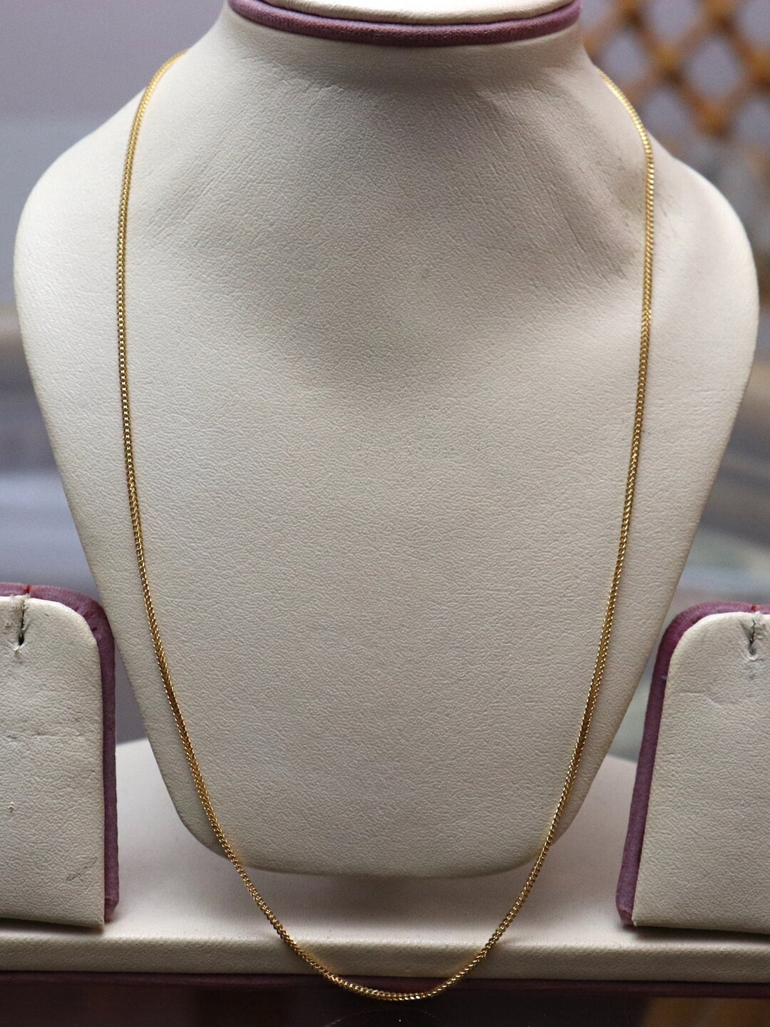 22K Solid Gold Chain Necklace 22k Gold Necklace Gold Chain - Etsy