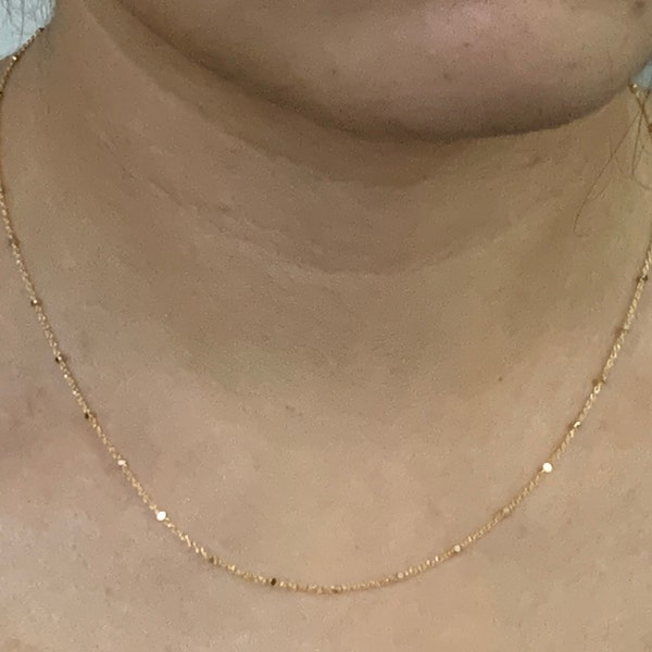 Thin Gold Chain - Etsy