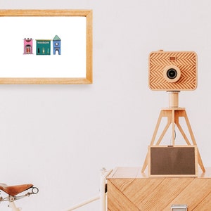 Row House Illustration Art Print Whimsical Children's | Etsy