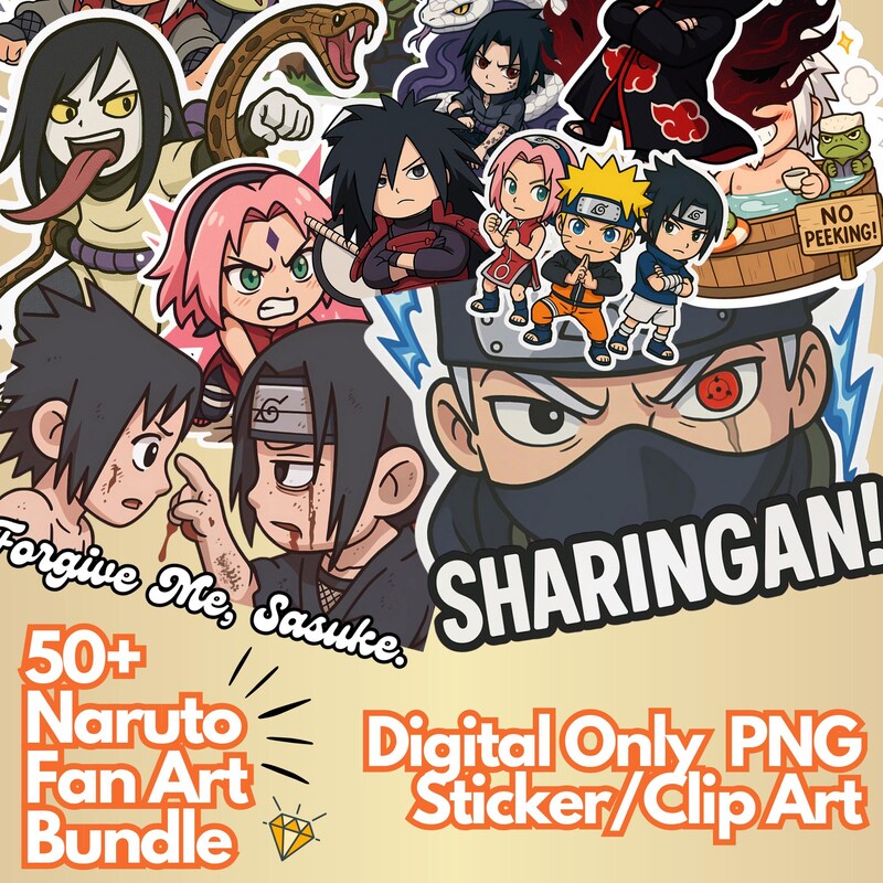 Naruto Stickers - Etsy