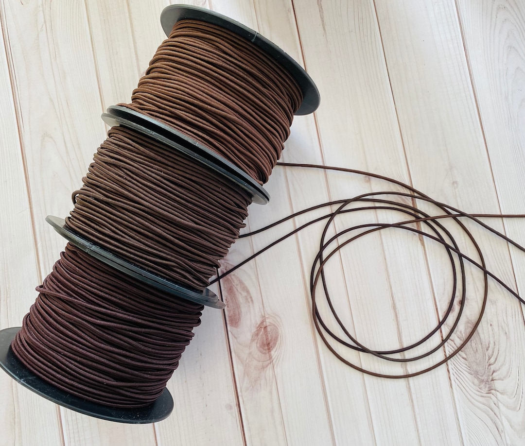 Brown Elastic Cord: 2.5mm Durable Stretch Cording - 5 Meters - Etsy
