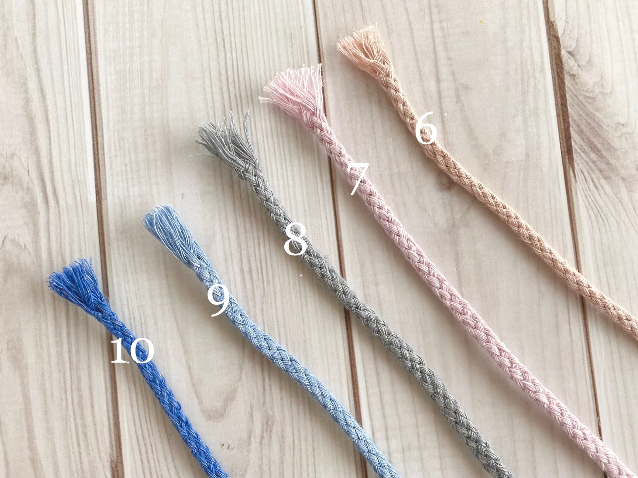 Linen Rope 5 Mm 0,20 In Various Colors, 100 % Linen Rope for Crafts ...