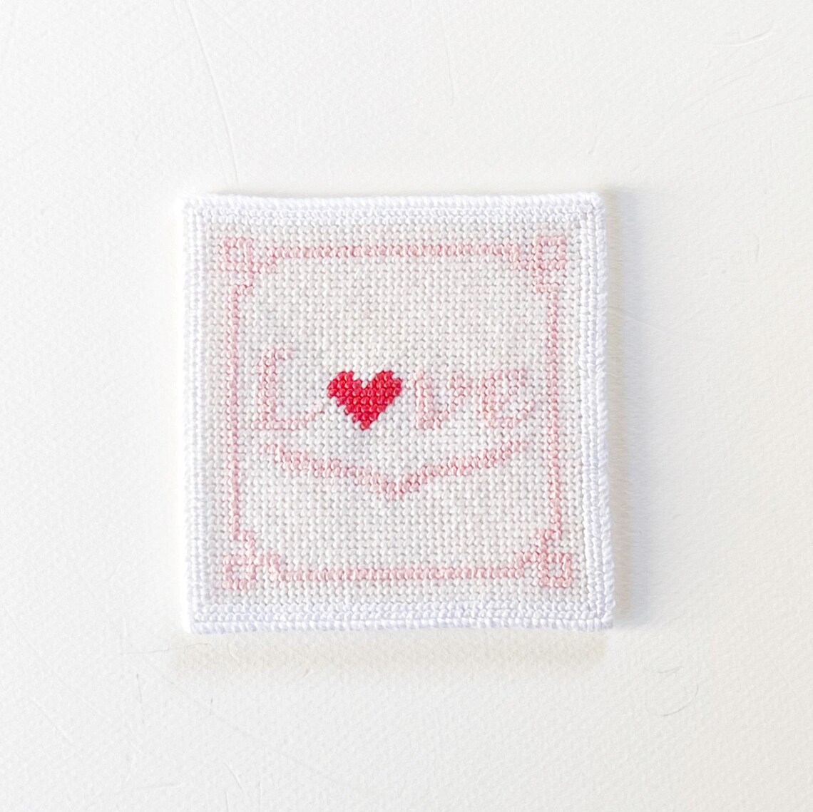 LOVE - Hand Painted Needlepoint Canvas - Etsy