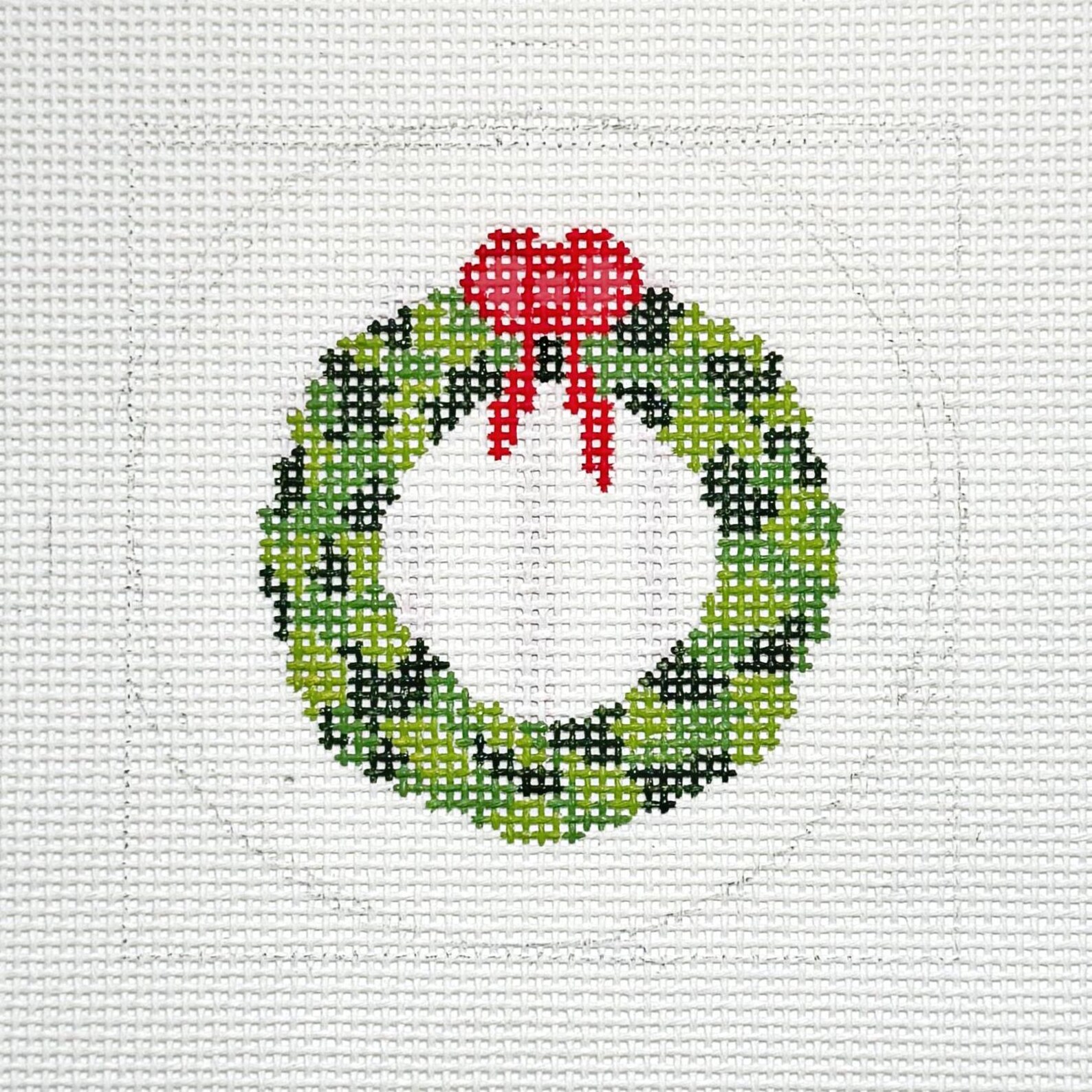 Wreath Needlepoint Ornament Canvas - Etsy