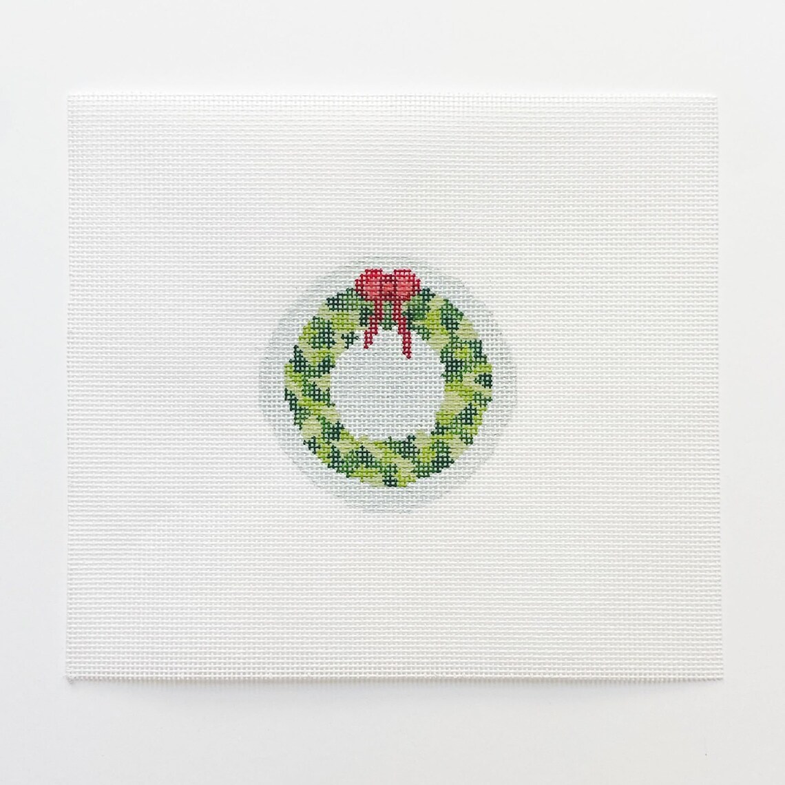 Wreath Needlepoint Ornament Canvas - Etsy