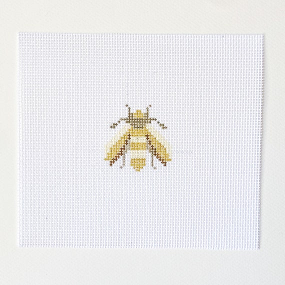 Bumble Bee Hand Painted Needlepoint Canvas 14 Count Mesh - Etsy
