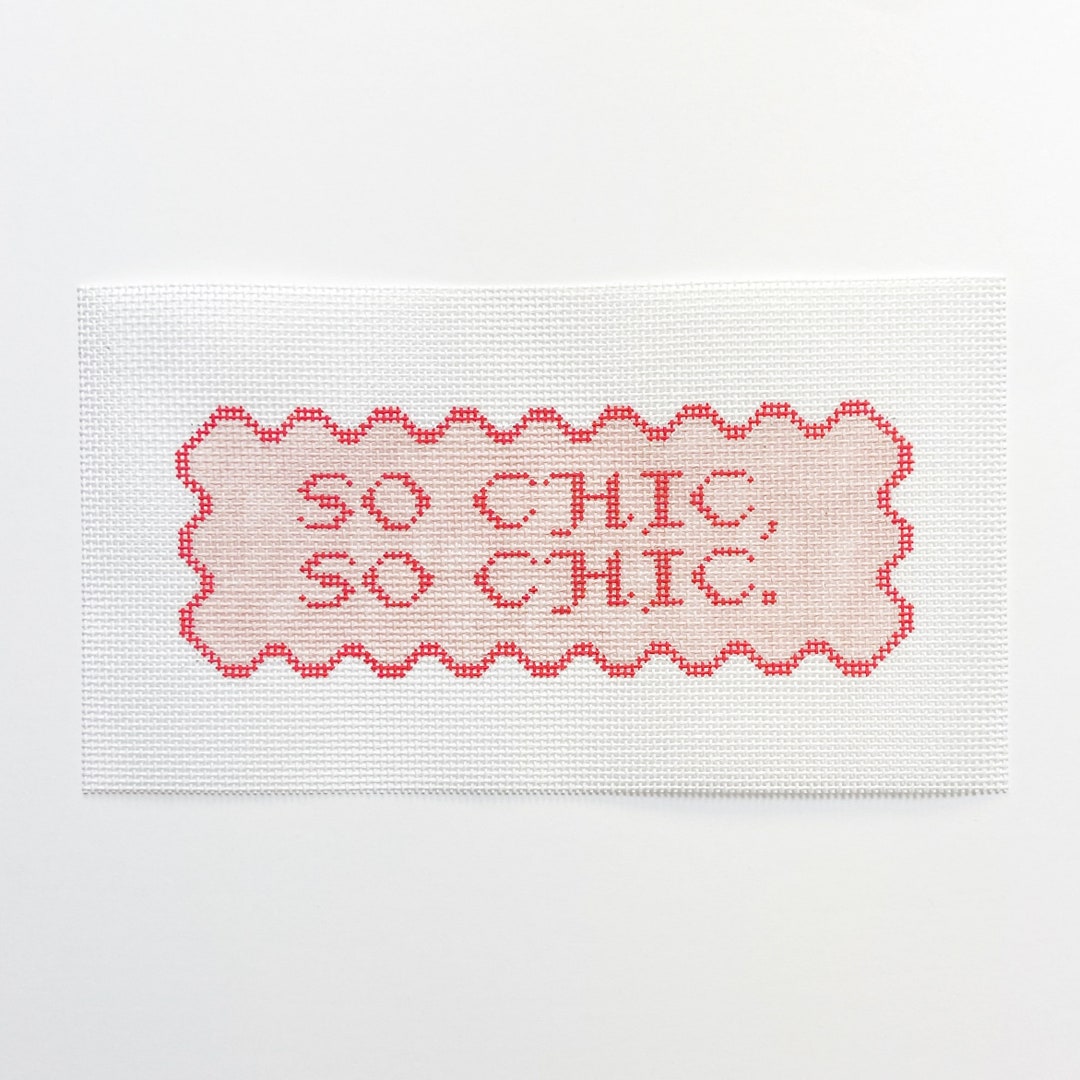 So Chic, so Chic Needlepoint Canvas - Etsy