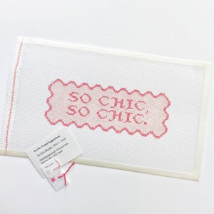 So Chic, so Chic Needlepoint Canvas - Etsy